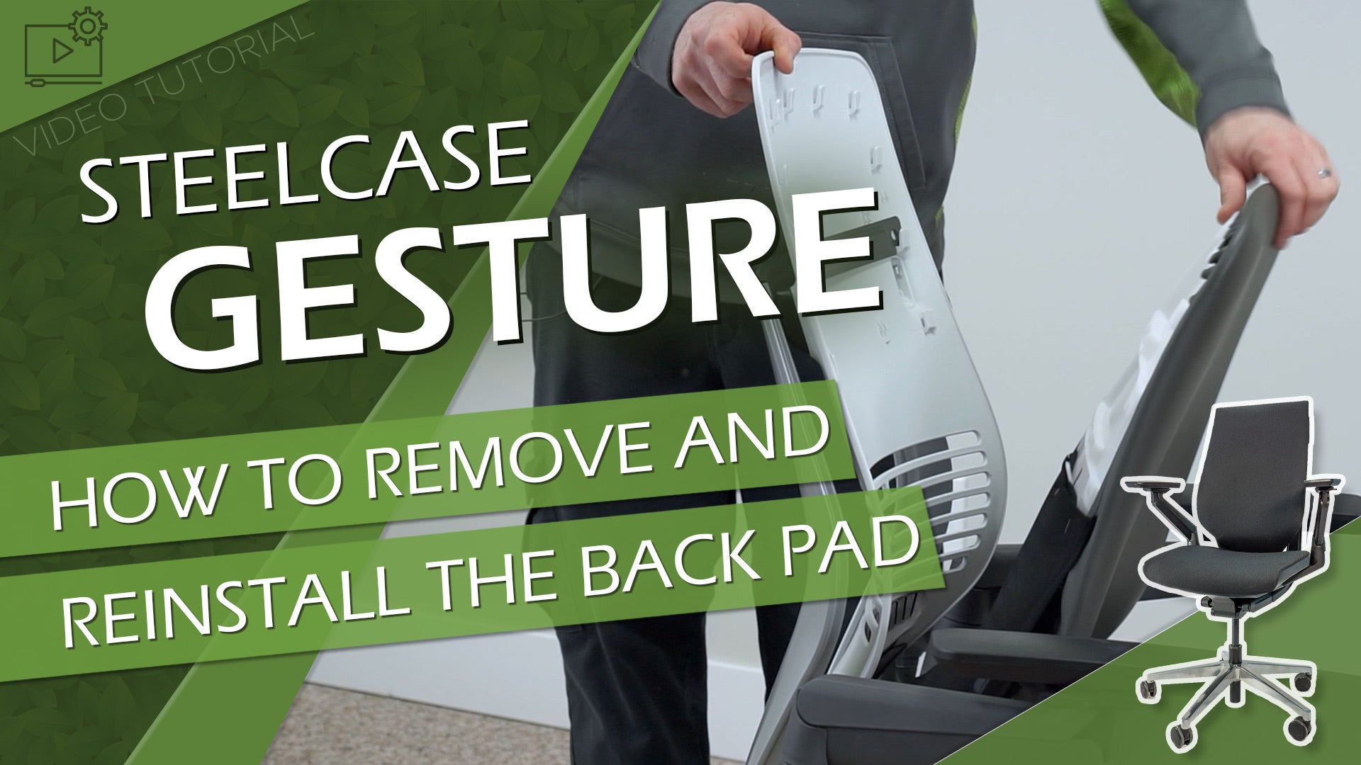 How to Remove and Replace the Back Pad on Your Steelcase Gesture Chair ...