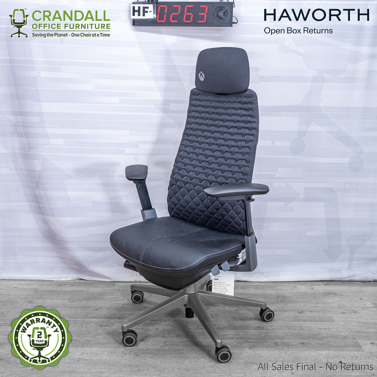 HF-0263 - Haworth Fern with Headrest – Crandall Office Furniture
