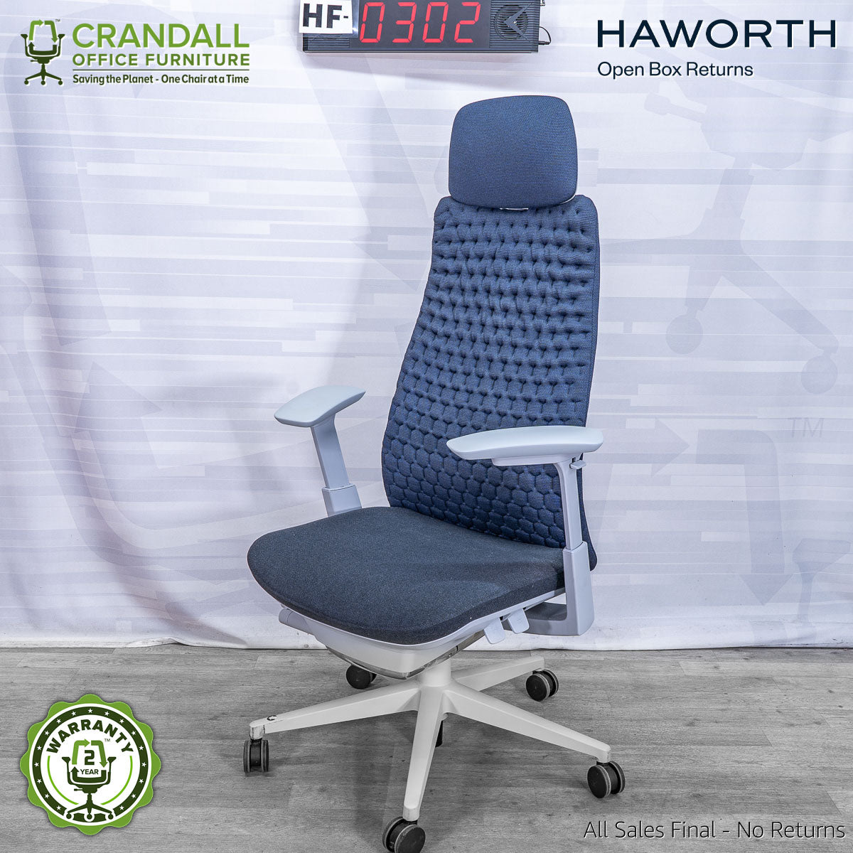 HF-0302 - Haworth Fern with Headrest – Crandall Office Furniture