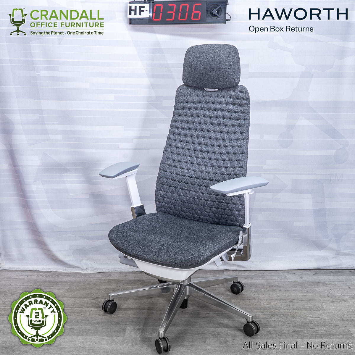 HF-0306 - Haworth Fern with Headrest – Crandall Office Furniture