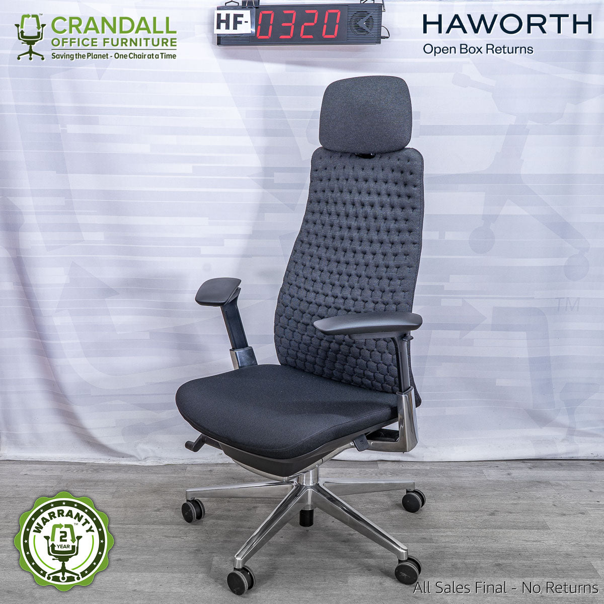 HF-0320 - Haworth Fern with Headrest – Crandall Office Furniture