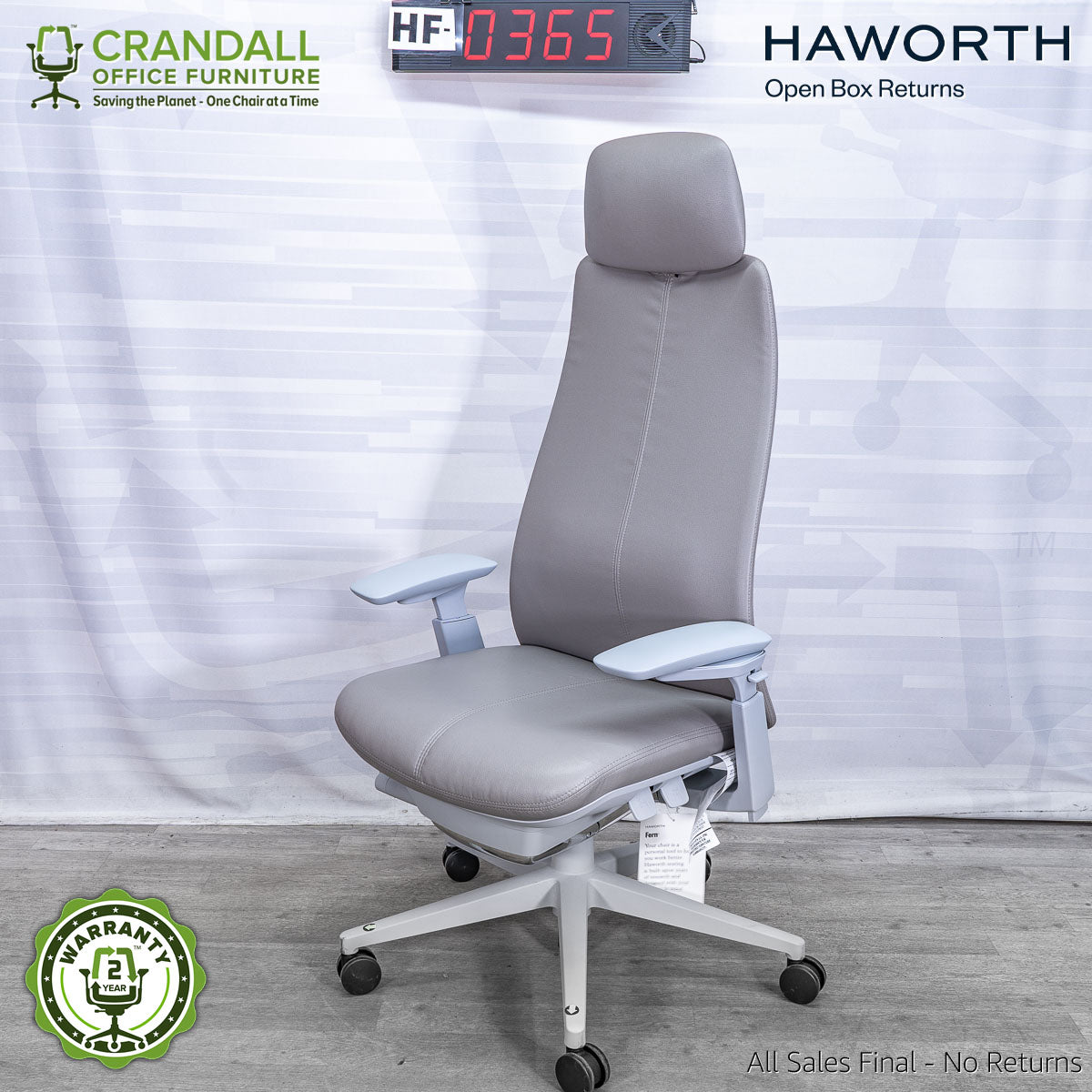 HF-0365 - Haworth Fern with Headrest – Crandall Office Furniture