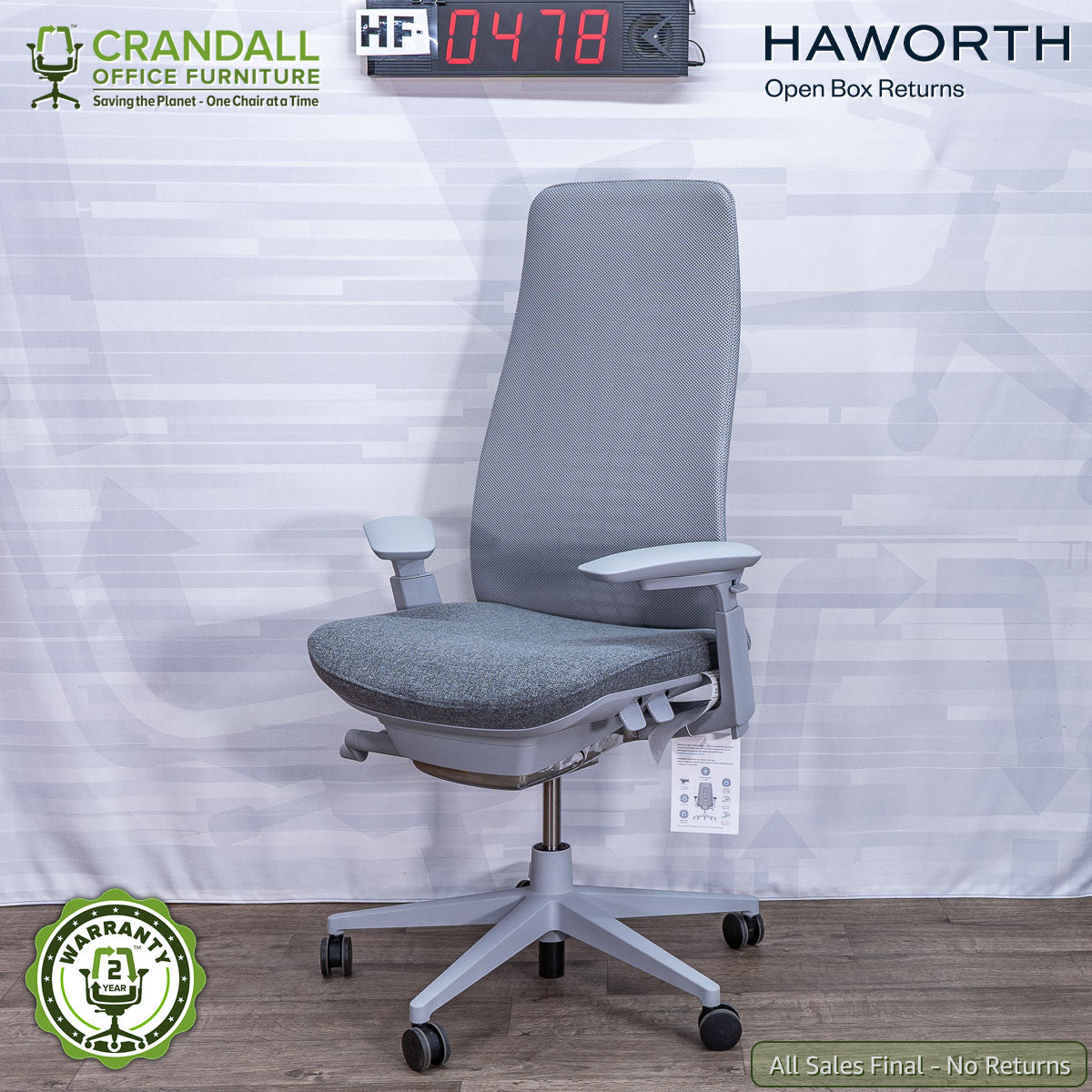 HF-0478 - Haworth Open Box Returns Fern – Crandall Office Furniture