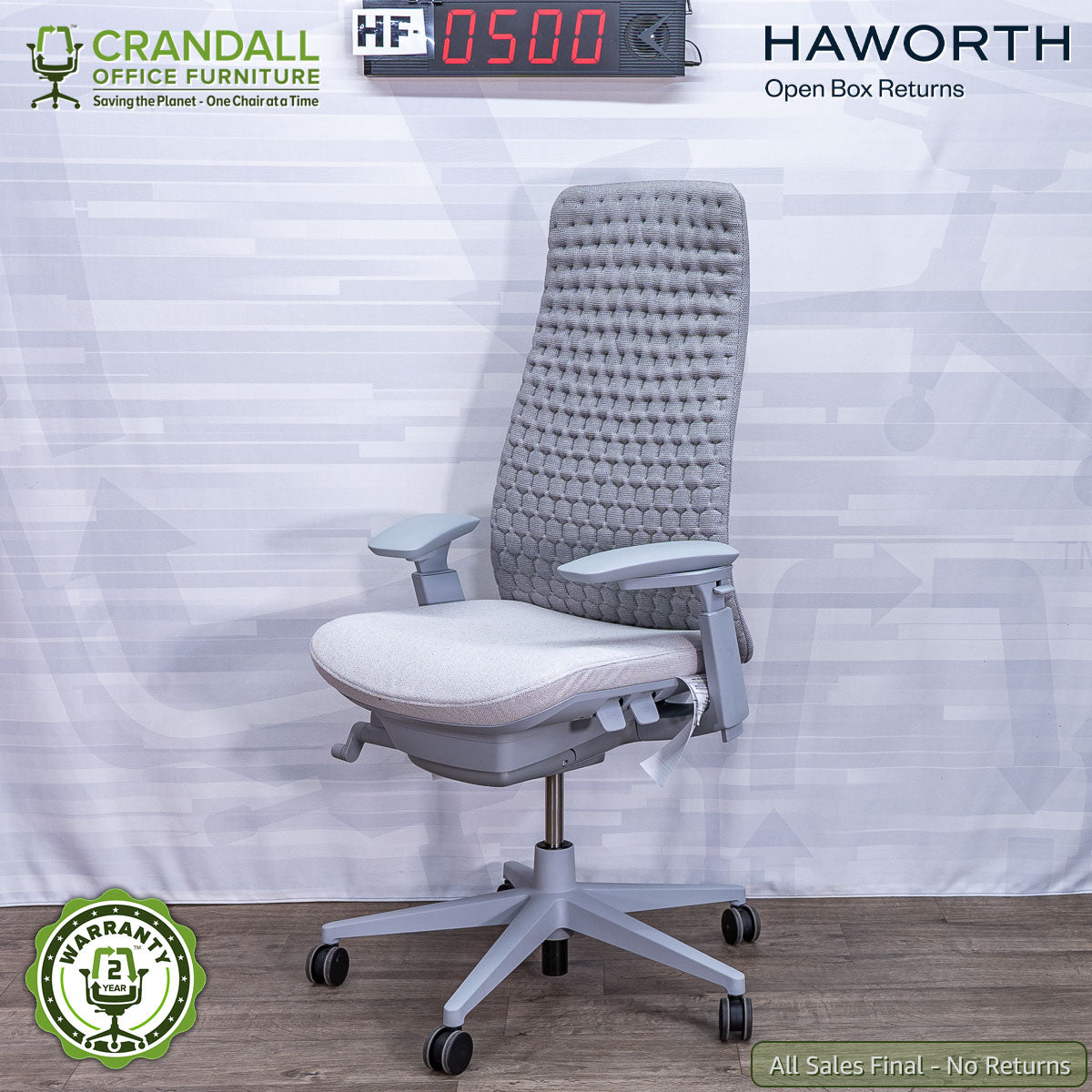 HF-0500 - Haworth Open Box Returns Fern – Crandall Office Furniture