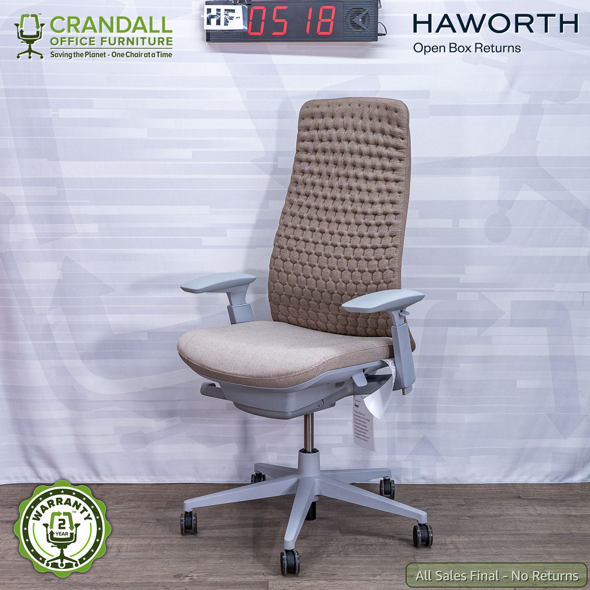 HF-0518 - Haworth Open Box Returns Fern – Crandall Office Furniture