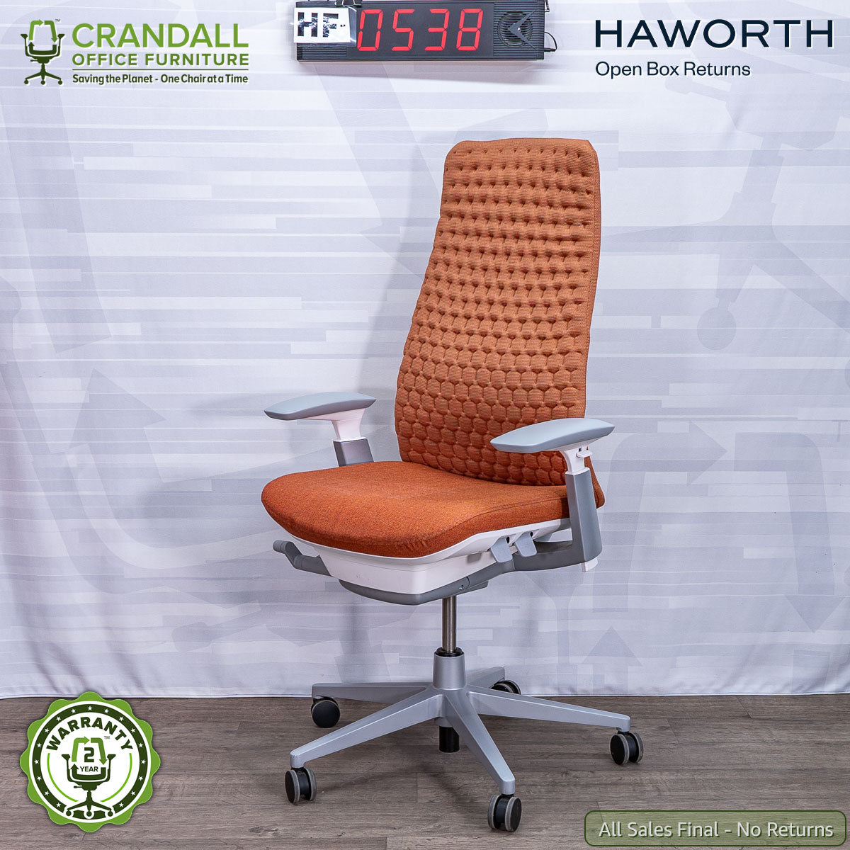 HF-0538 - Haworth Open Box Returns Fern – Crandall Office Furniture