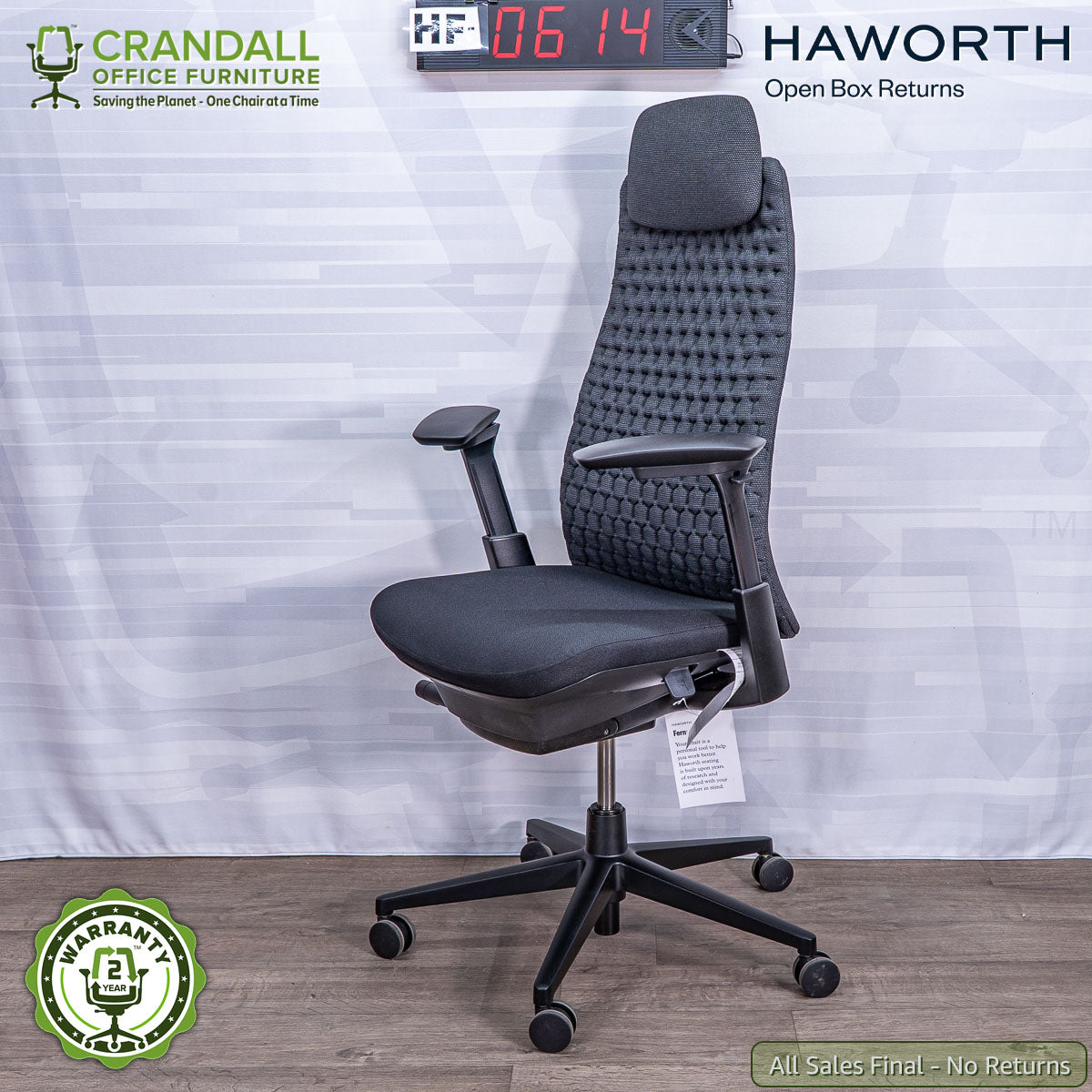 HF-0614 - Haworth Open Box Returns Fern – Crandall Office Furniture