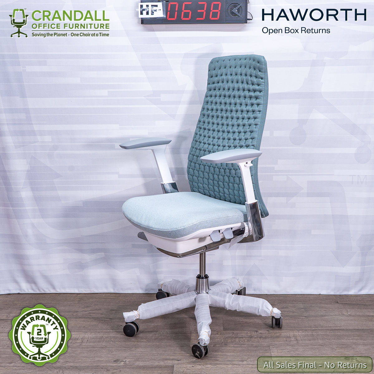 HF-0638 - Haworth Open Box Returns Fern – Crandall Office Furniture