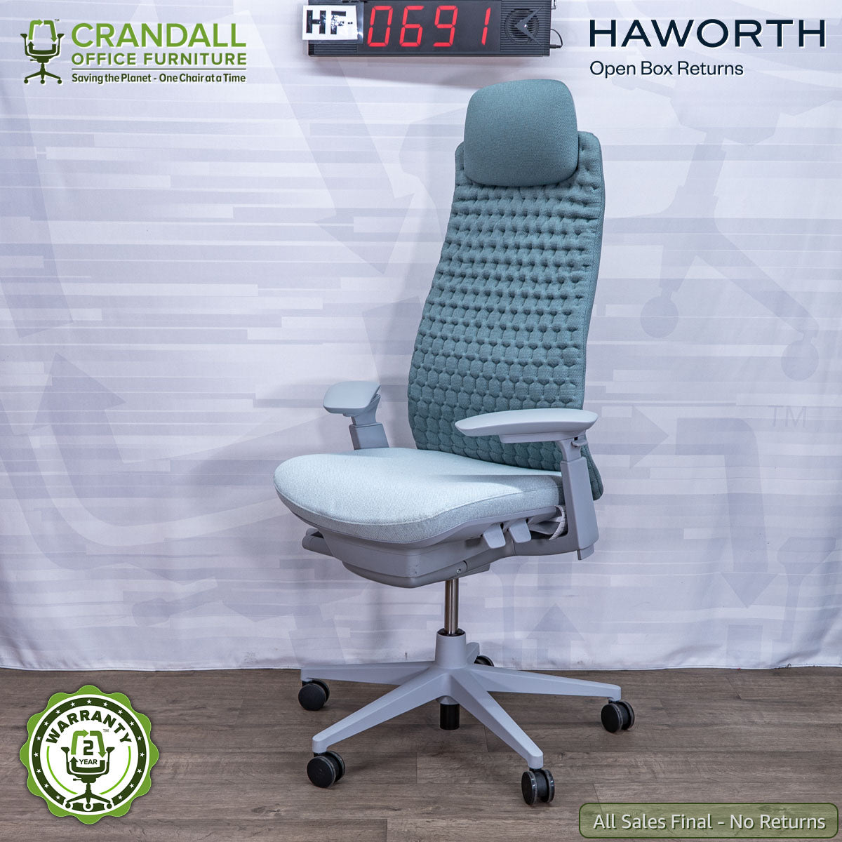 HF-0691 - Haworth Open Box Returns Fern – Crandall Office Furniture