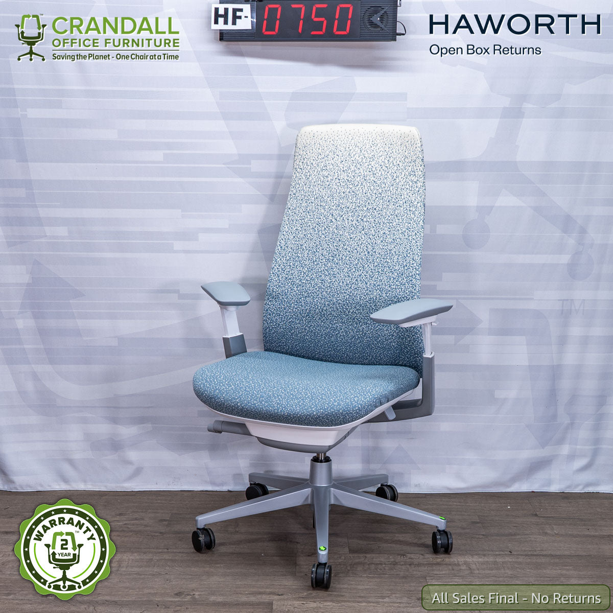 HF-0750 - Haworth Open Box Returns Fern – Crandall Office Furniture