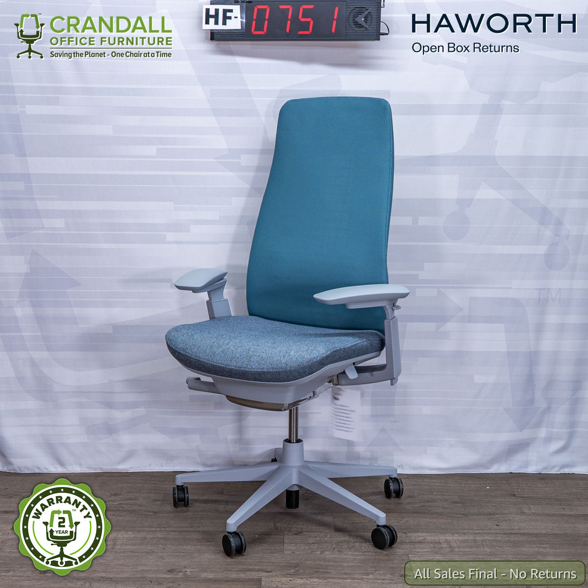 HF-0751 - Haworth Open Box Returns Fern – Crandall Office Furniture