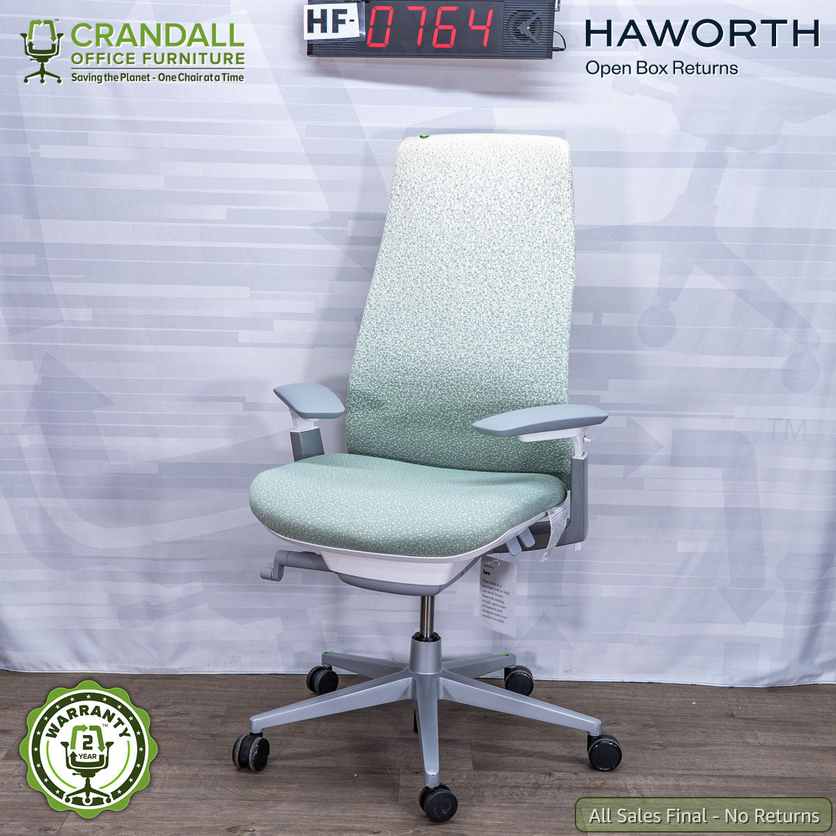 HF-0764 - Haworth Open Box Returns Fern – Crandall Office Furniture