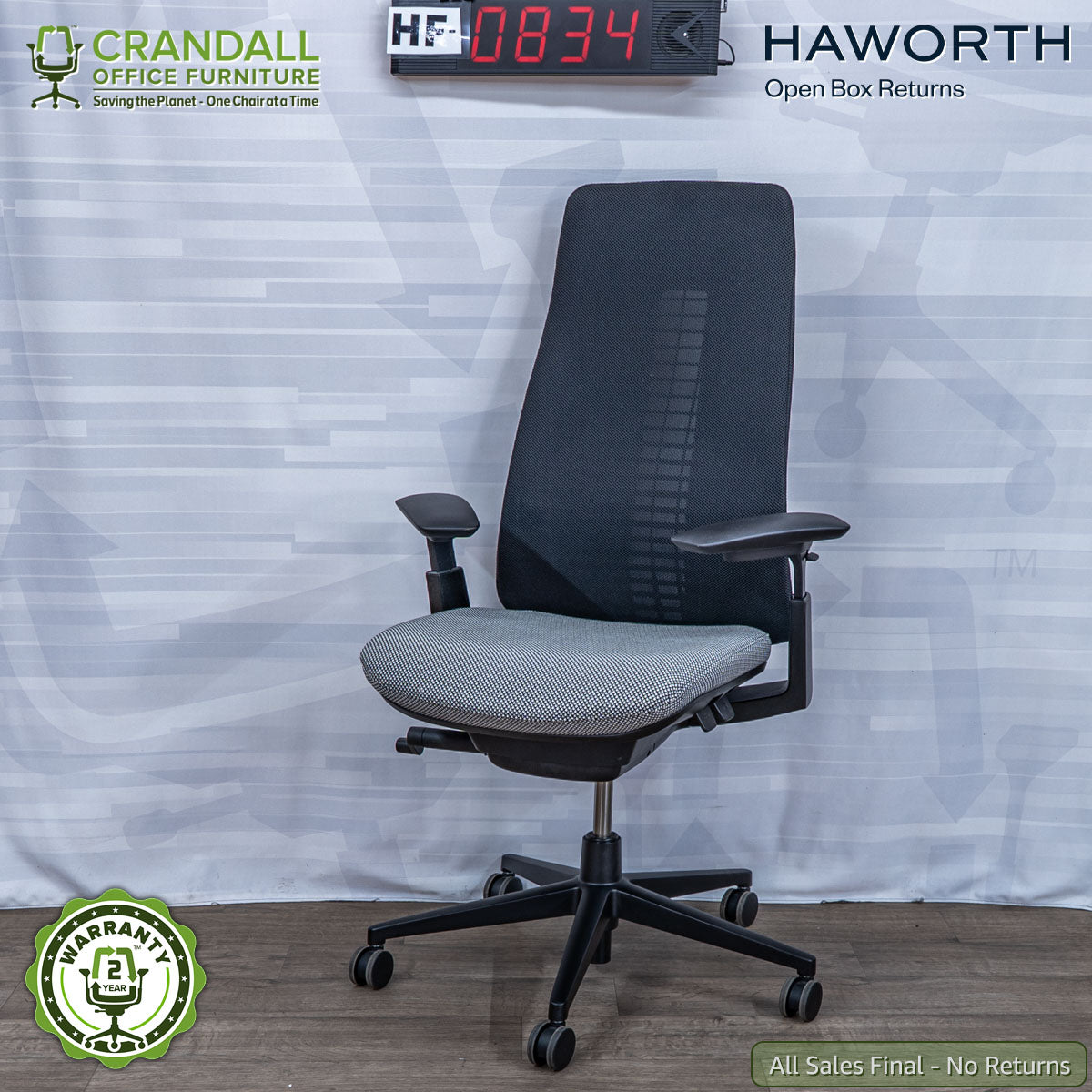 HF-0834 - Haworth Open Box Returns Fern – Crandall Office Furniture