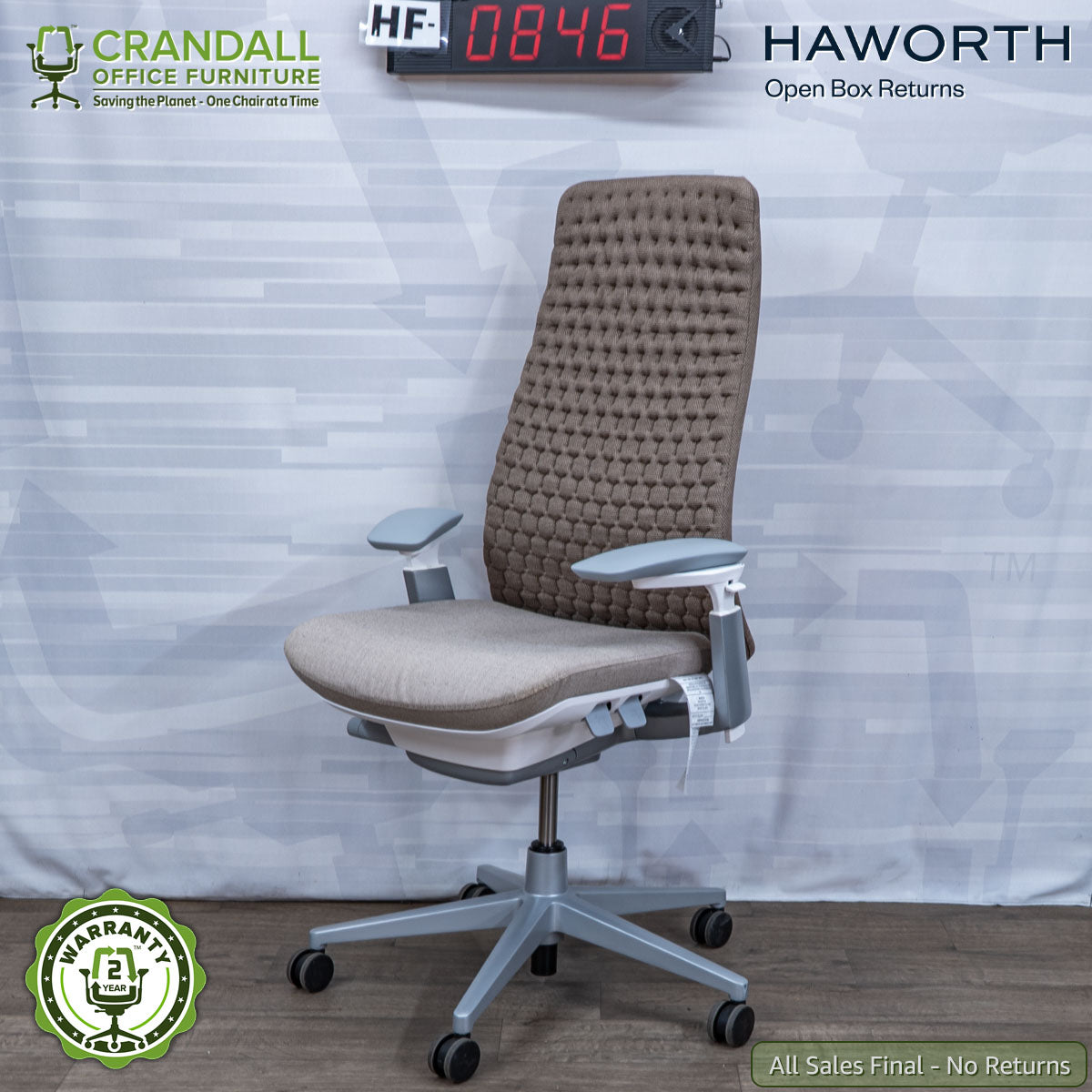 HF-0846 - Haworth Open Box Returns Fern – Crandall Office Furniture