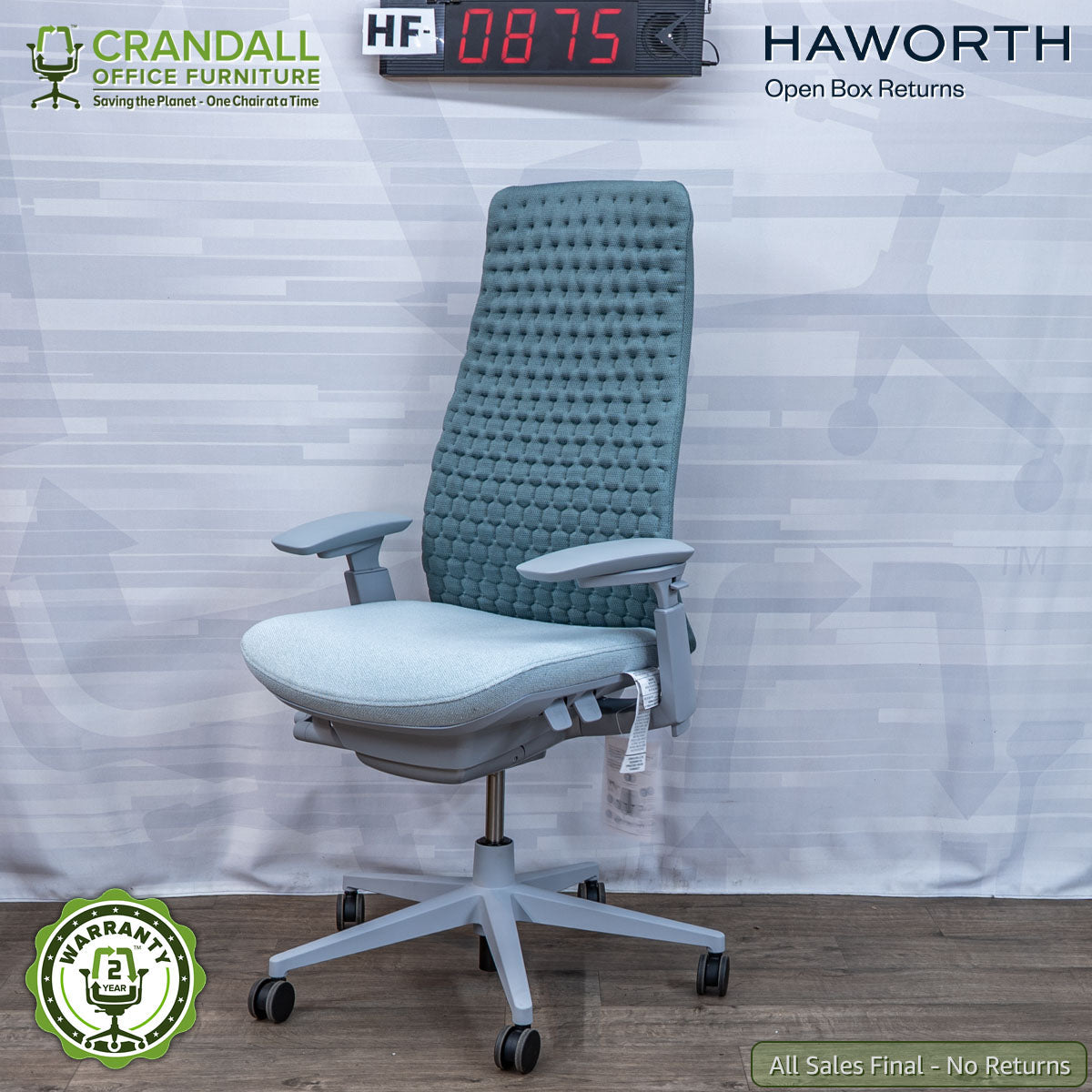 HF-0875 - Haworth Open Box Returns Fern – Crandall Office Furniture