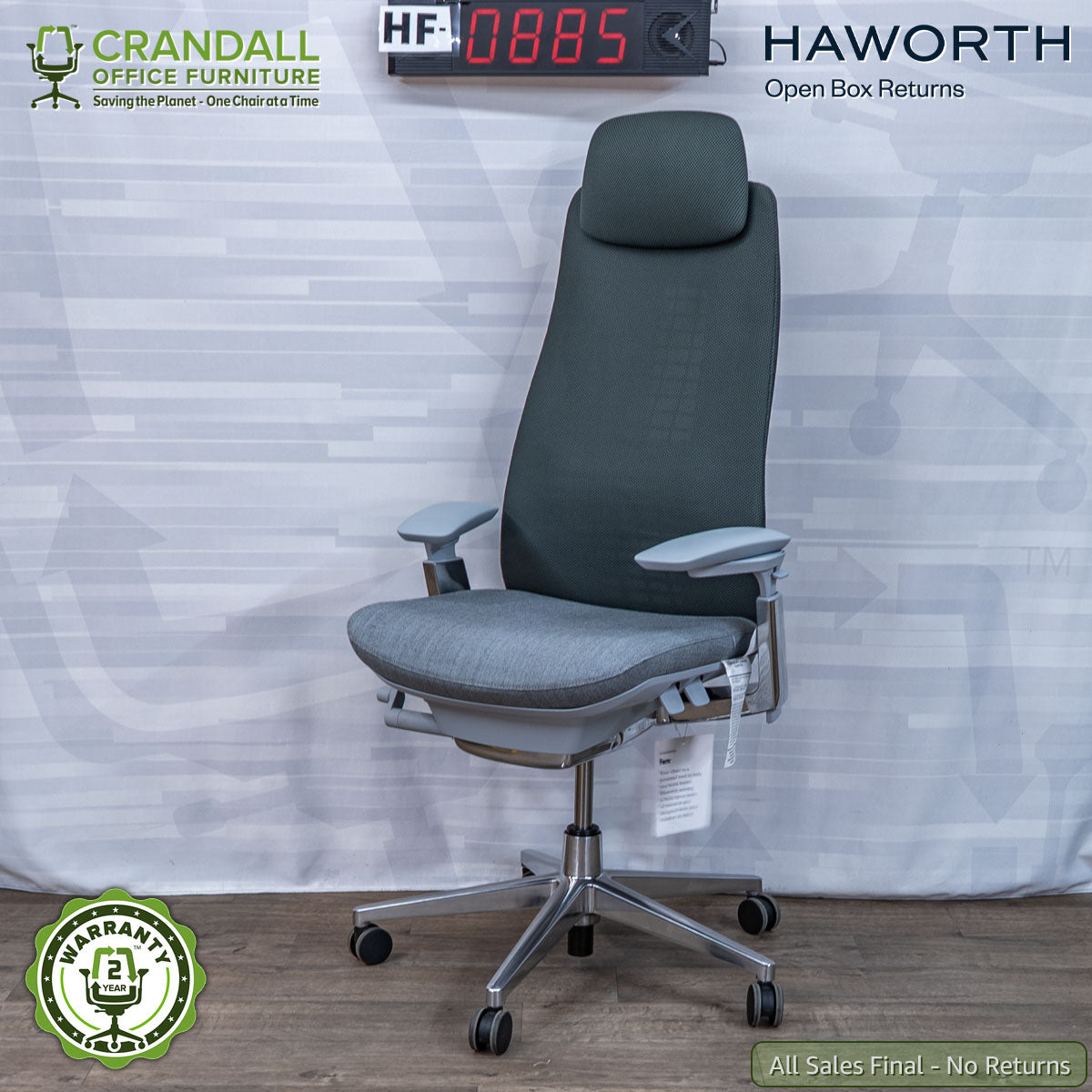 HF-0885 - Haworth Open Box Returns Fern – Crandall Office Furniture