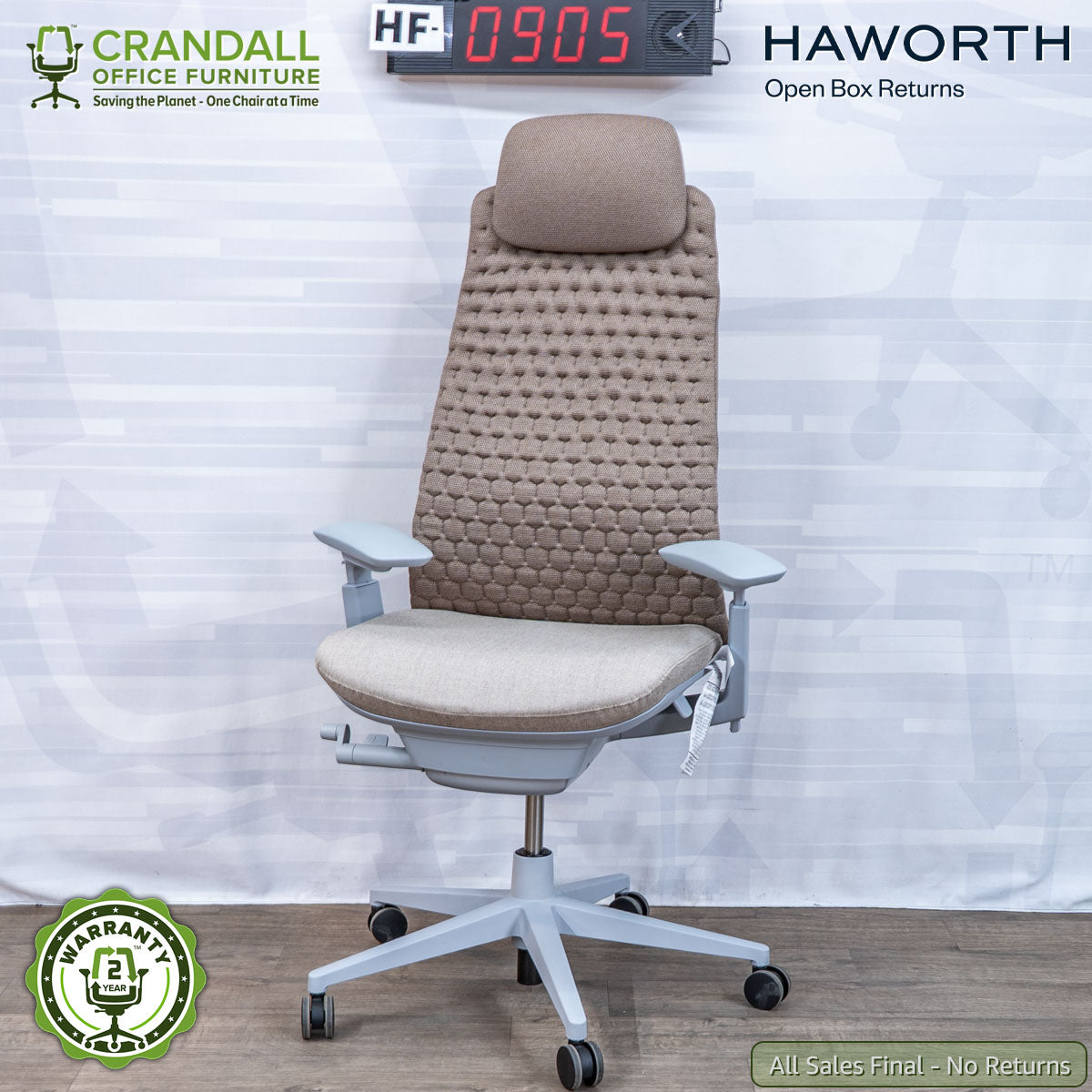 HF-0905 - Haworth Open Box Returns Fern – Crandall Office Furniture