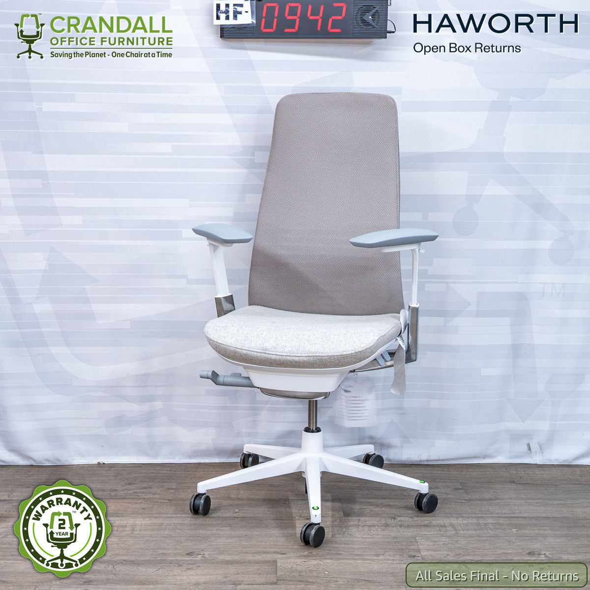 HF-0942 - Haworth Open Box Returns Fern – Crandall Office Furniture