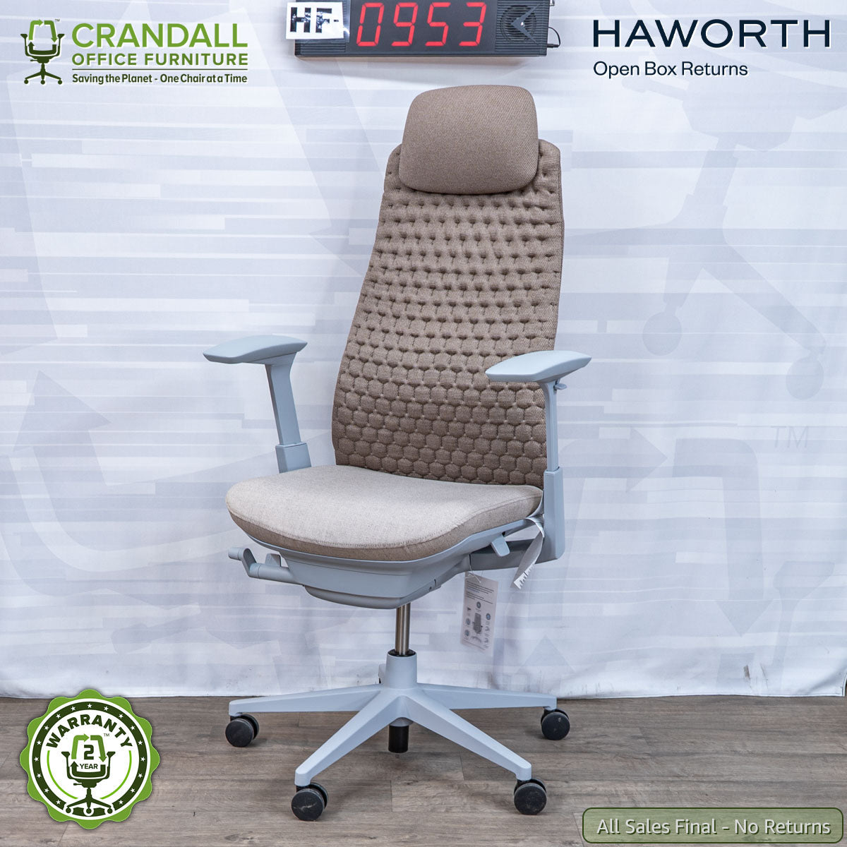 HF-0953 - Haworth Open Box Returns Fern with Headrest – Crandall Office ...