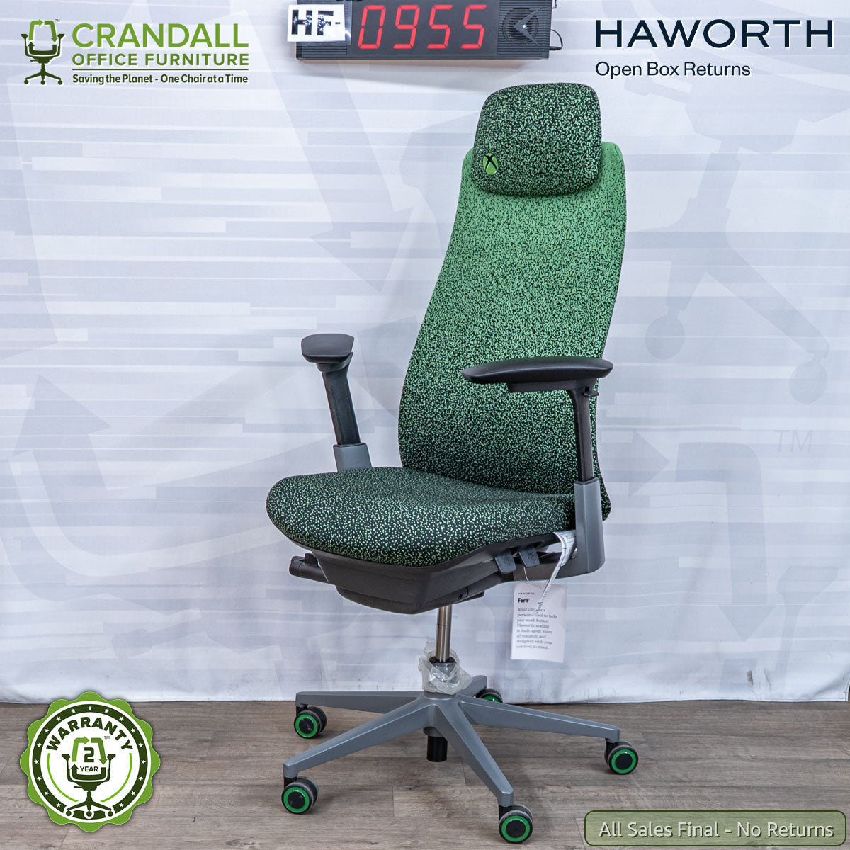 HF-0955 - Haworth Open Box Returns Fern with Headrest – Crandall Office ...