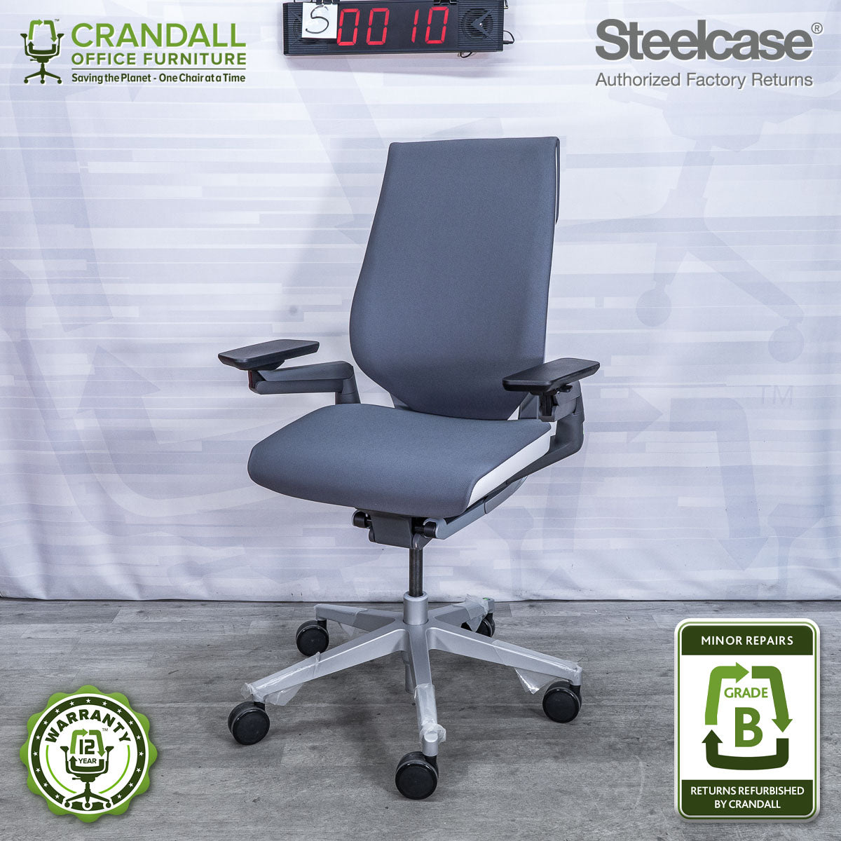 S-0010 - Steelcase Gesture - Grade B – Crandall Office Furniture