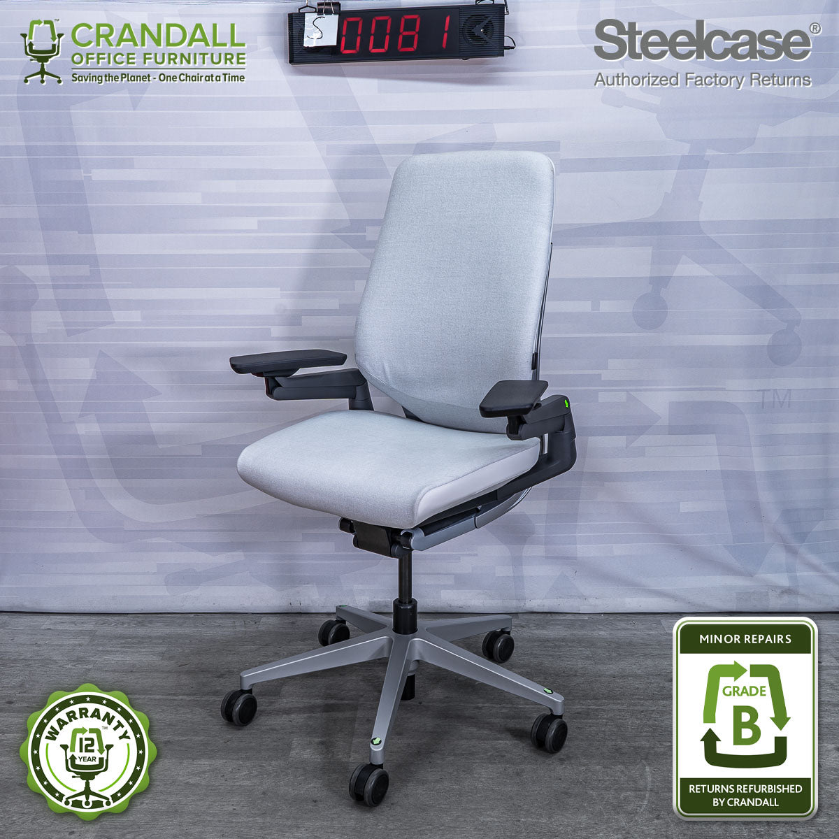 S-0081 - Steelcase Gesture - Grade B – Crandall Office Furniture