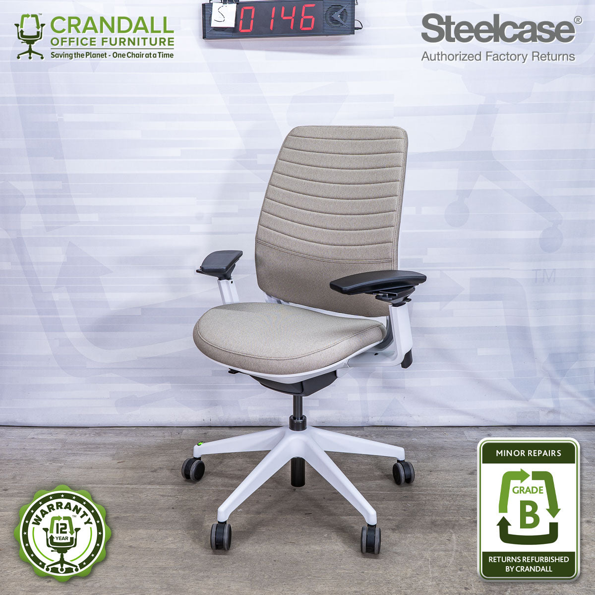 S-0146 - Steelcase Series 2 - Grade B – Crandall Office Furniture