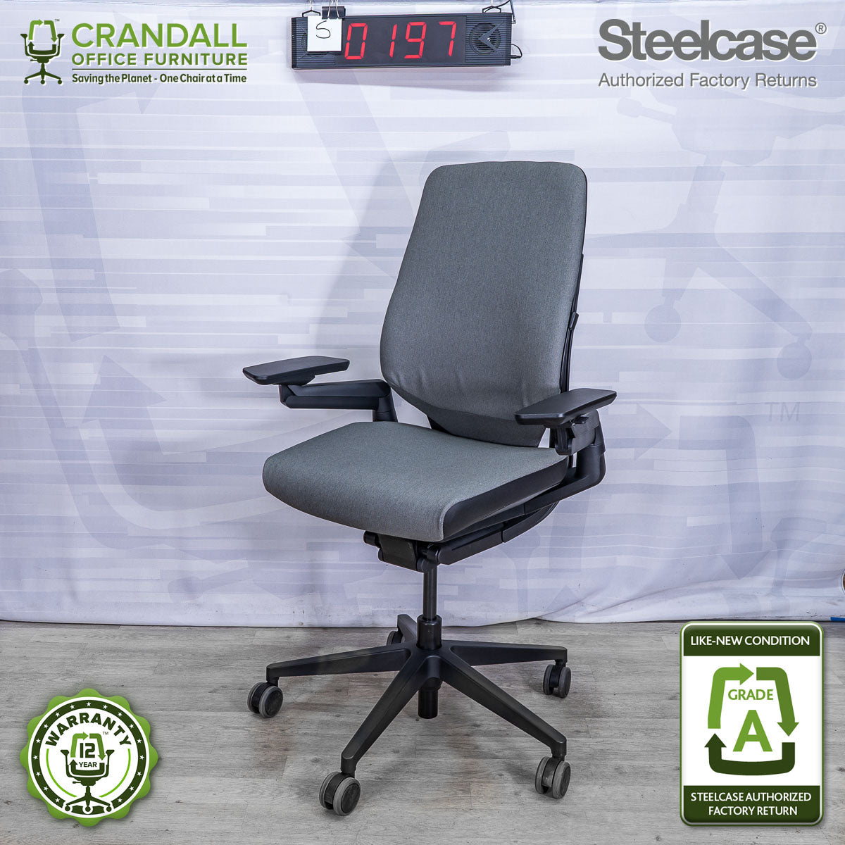 S-0197 - Steelcase Gesture - Grade A – Crandall Office Furniture