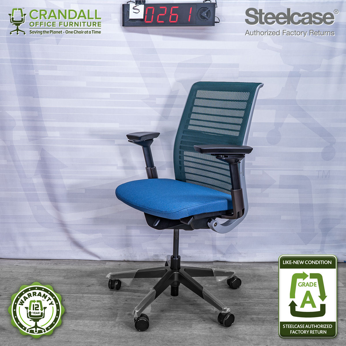 S-0261 - Steelcase V2 Think - Grade A – Crandall Office Furniture