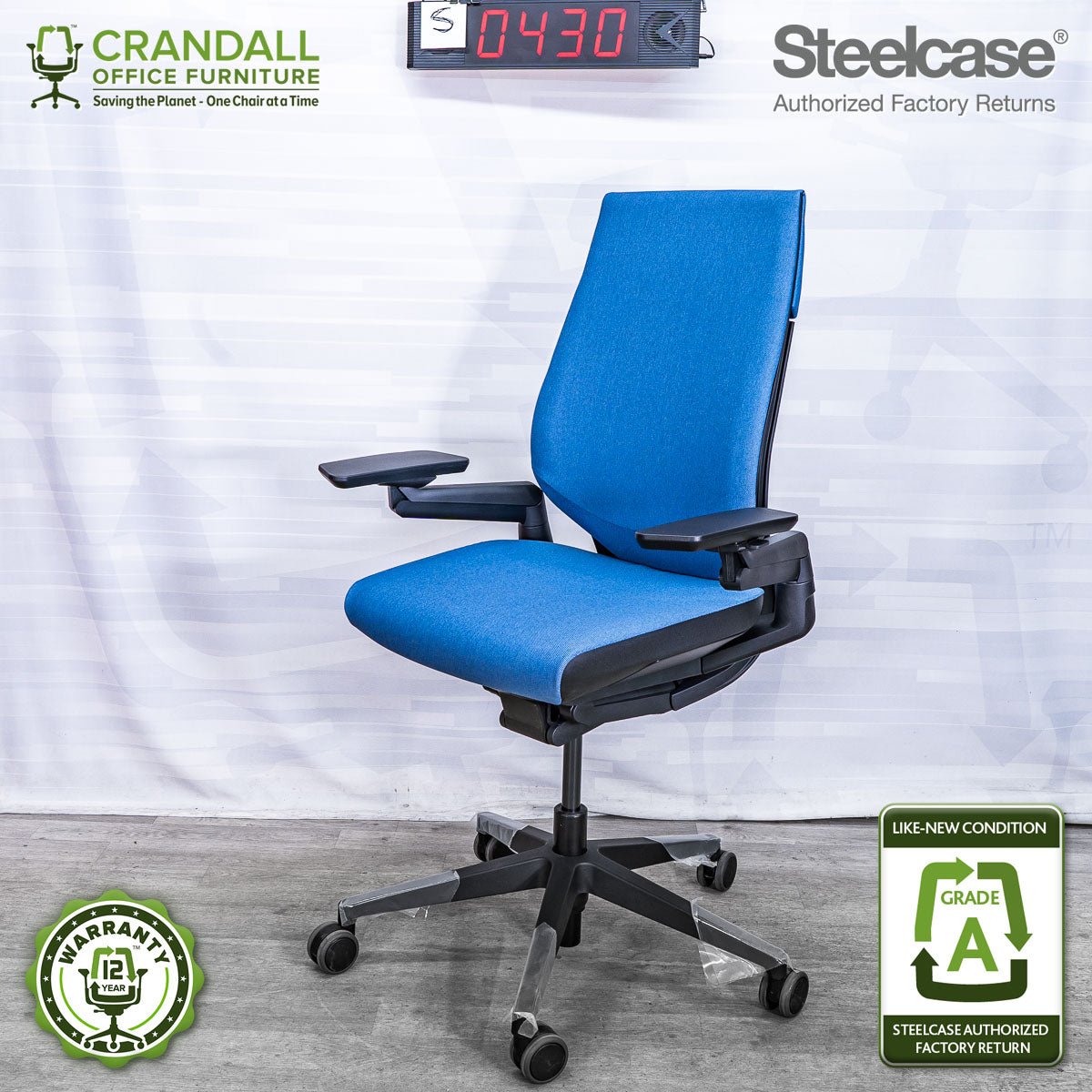 S-0430 - Steelcase Gesture - Grade A – Crandall Office Furniture