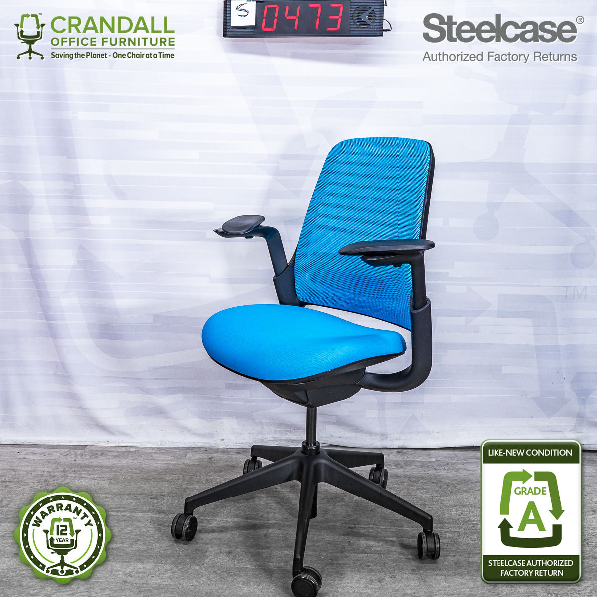 S-0473 - Steelcase Series 1 - Grade A – Crandall Office Furniture
