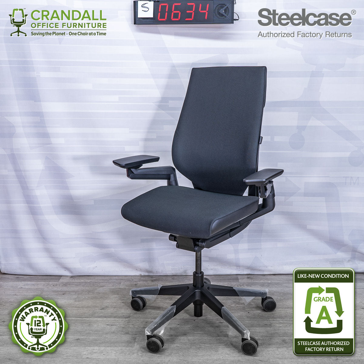 S-0634 - Steelcase Gesture - Grade A – Crandall Office Furniture