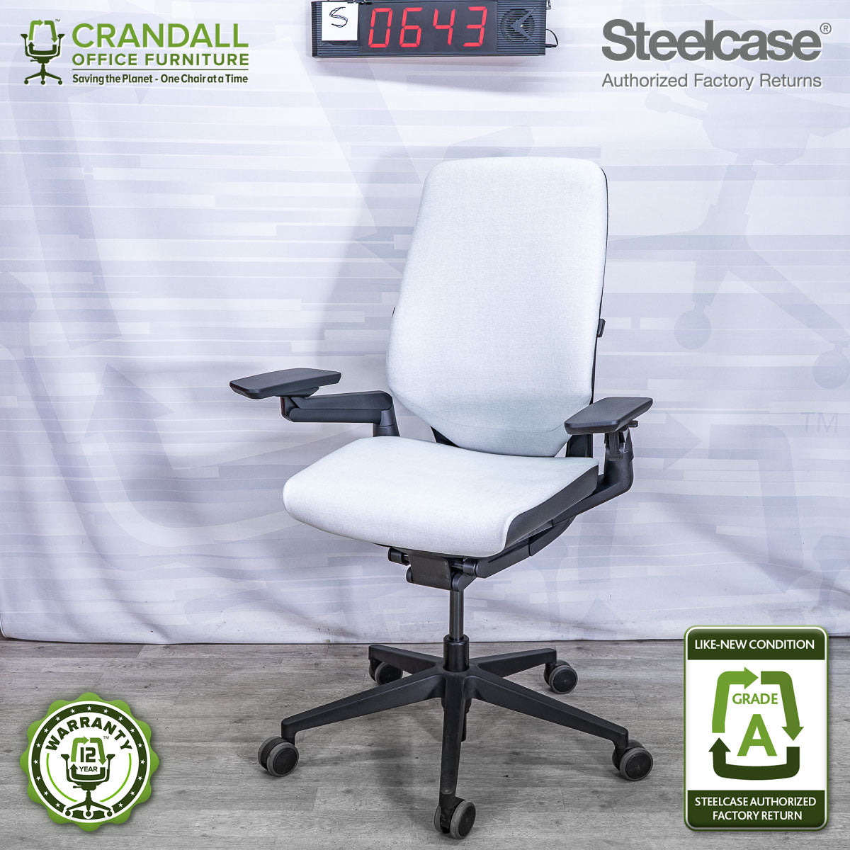 S-0643 - Steelcase Gesture - Grade A – Crandall Office Furniture