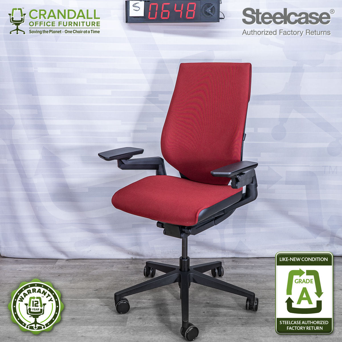 S-0648 - Steelcase Gesture - Grade A – Crandall Office Furniture