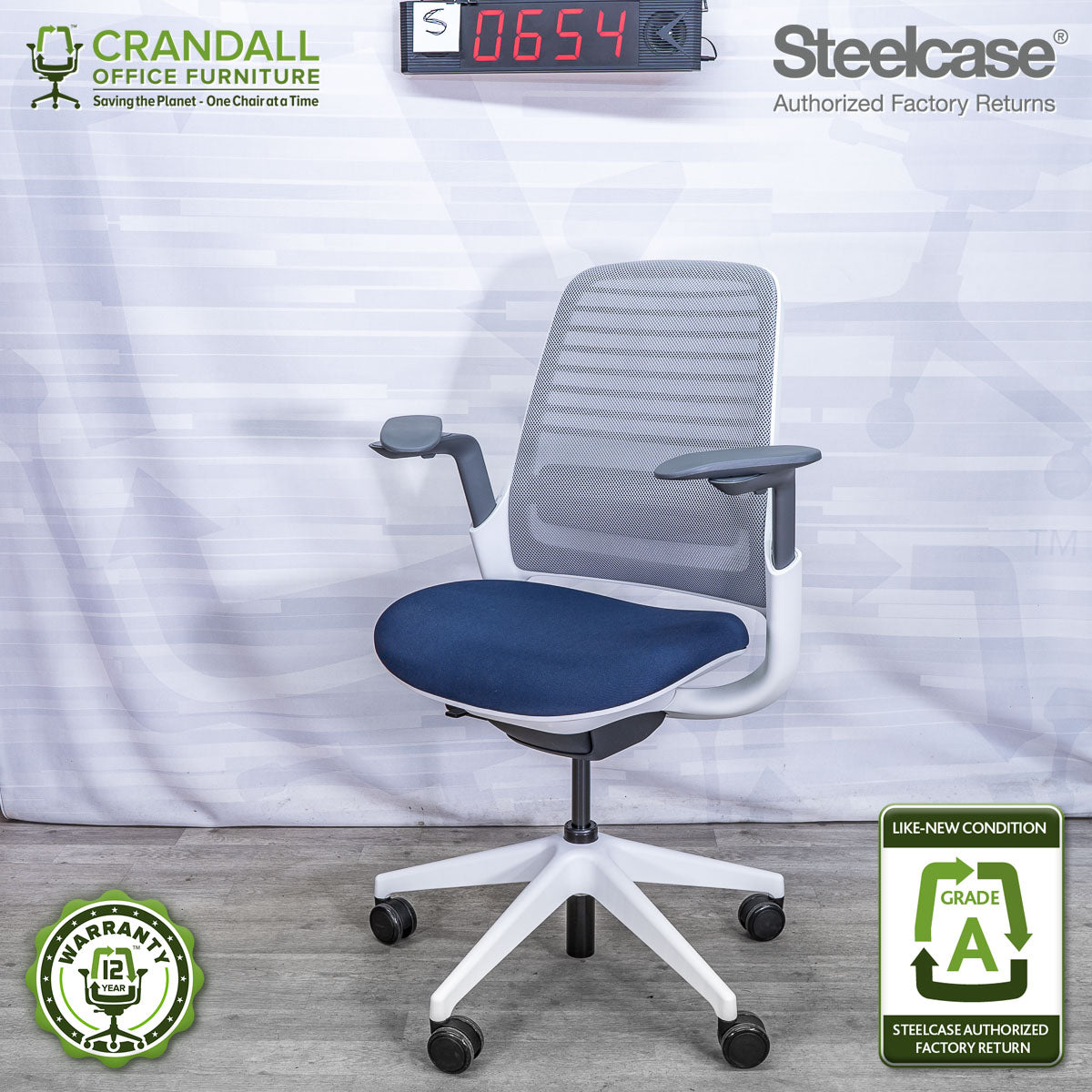 S-0654 - Steelcase Series 1 - Grade A – Crandall Office Furniture