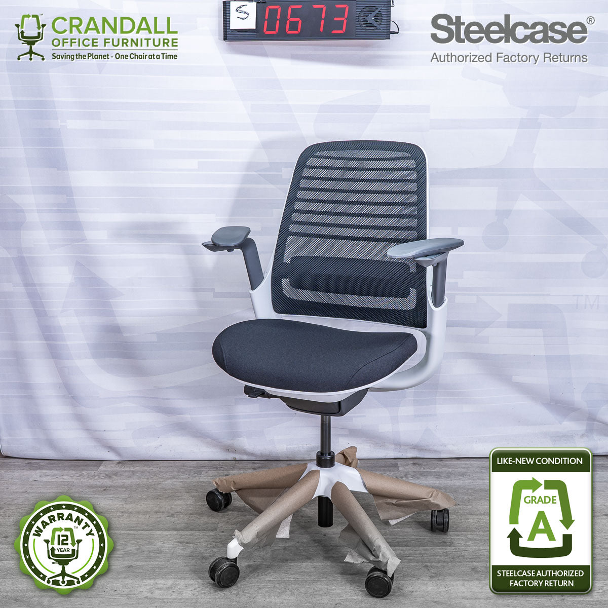 S-0673 - Steelcase Series 1 - Grade A – Crandall Office Furniture