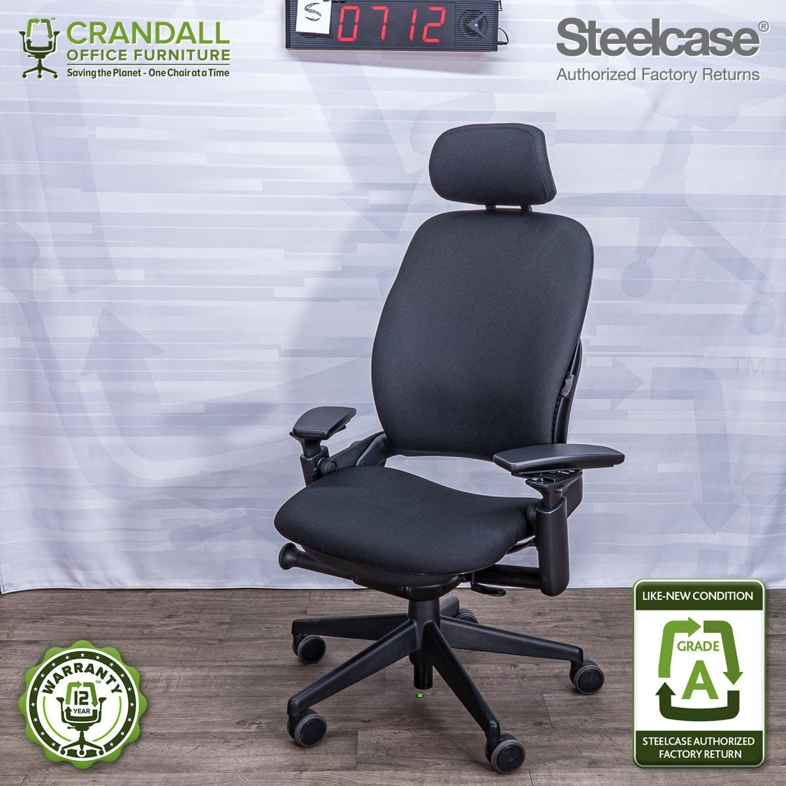 Steelcase Authorized Factory Return Leap Chairs – Crandall Office Furniture