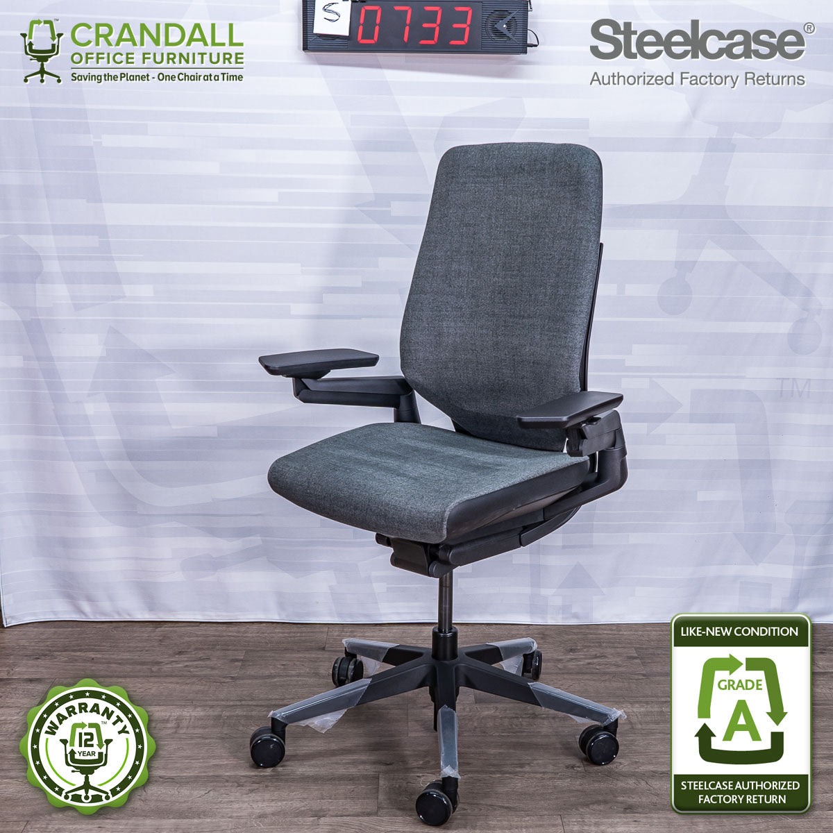 S-0733 - Steelcase Gesture - Grade A – Crandall Office Furniture