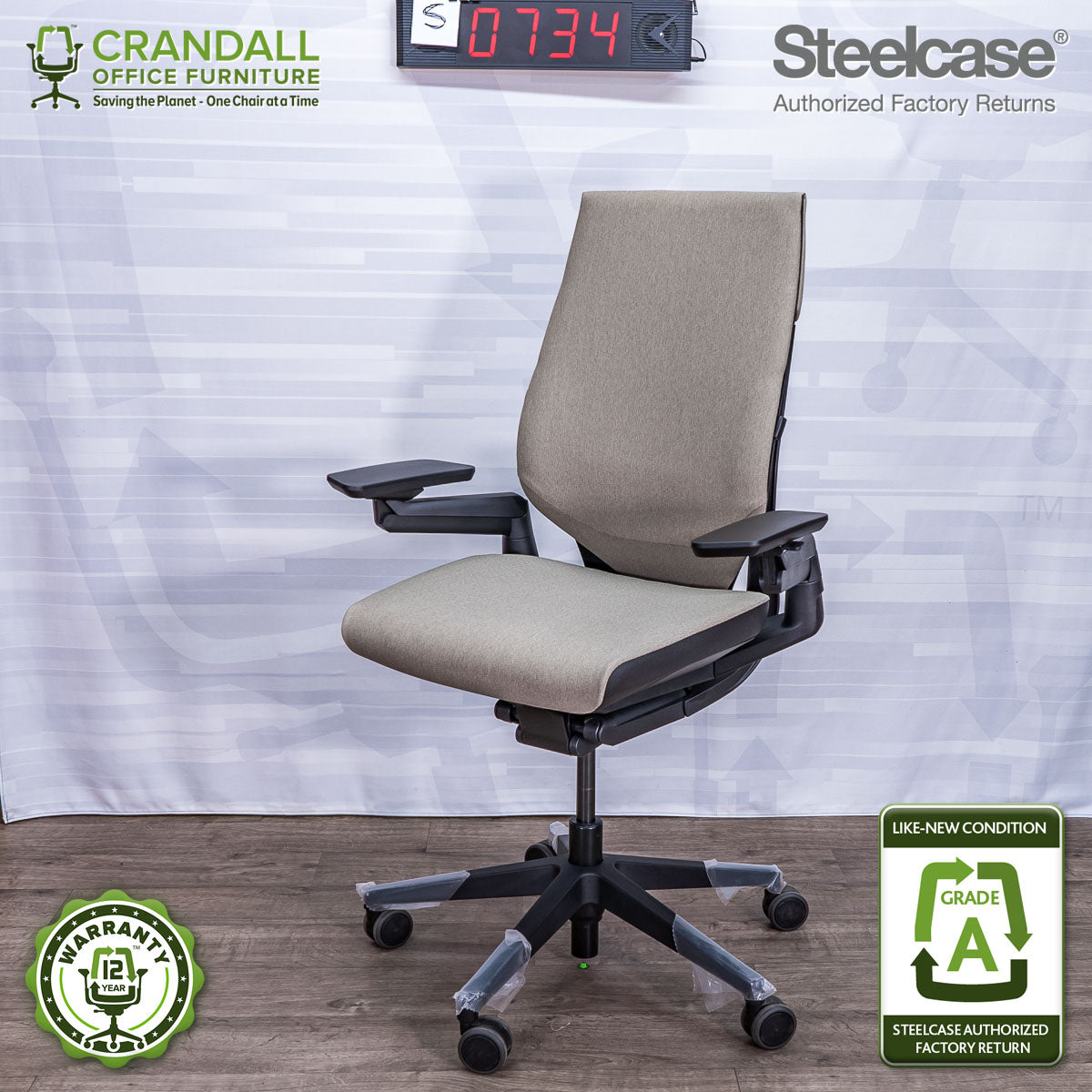 S-0734 - Steelcase Gesture - Grade A – Crandall Office Furniture