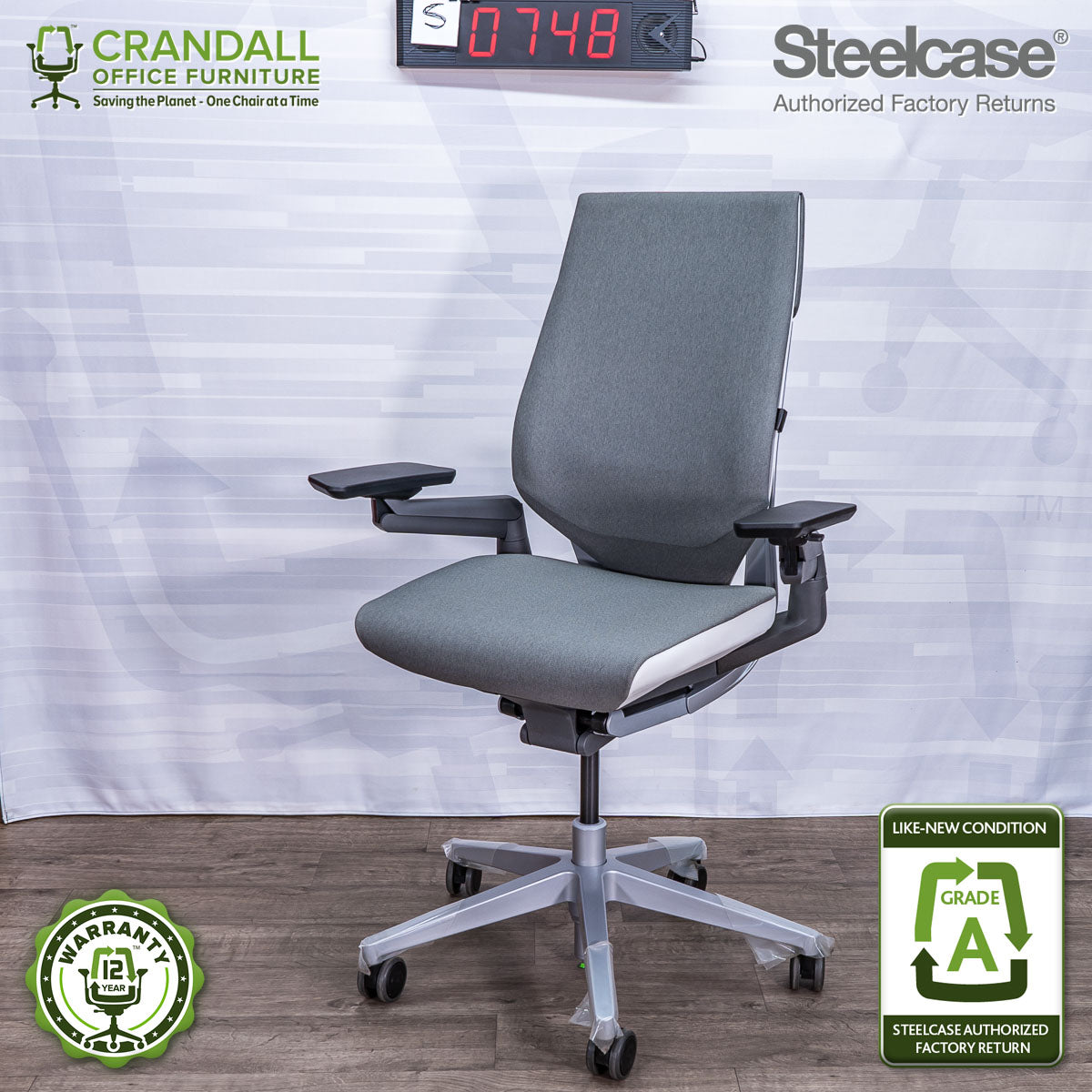 S-0748 - Steelcase Gesture - Grade A – Crandall Office Furniture