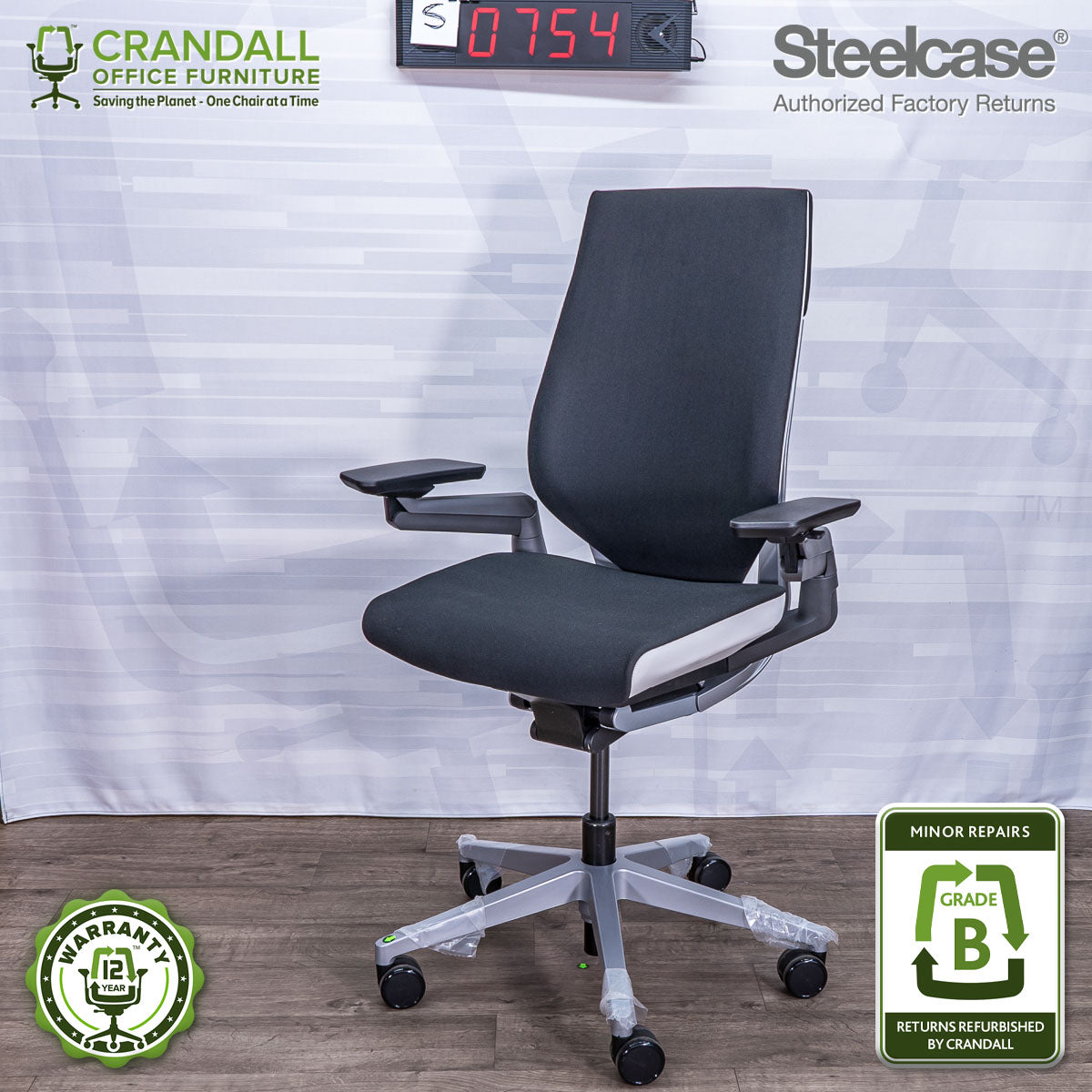 S-0754 - Steelcase Gesture - Grade B – Crandall Office Furniture