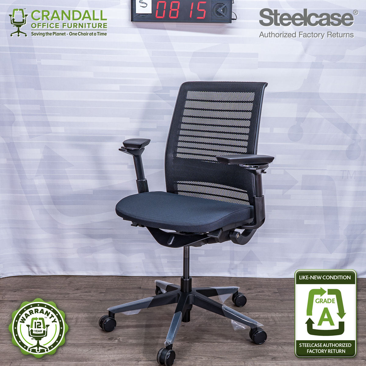 S-0815 - Steelcase V2 Think - Grade A – Crandall Office Furniture