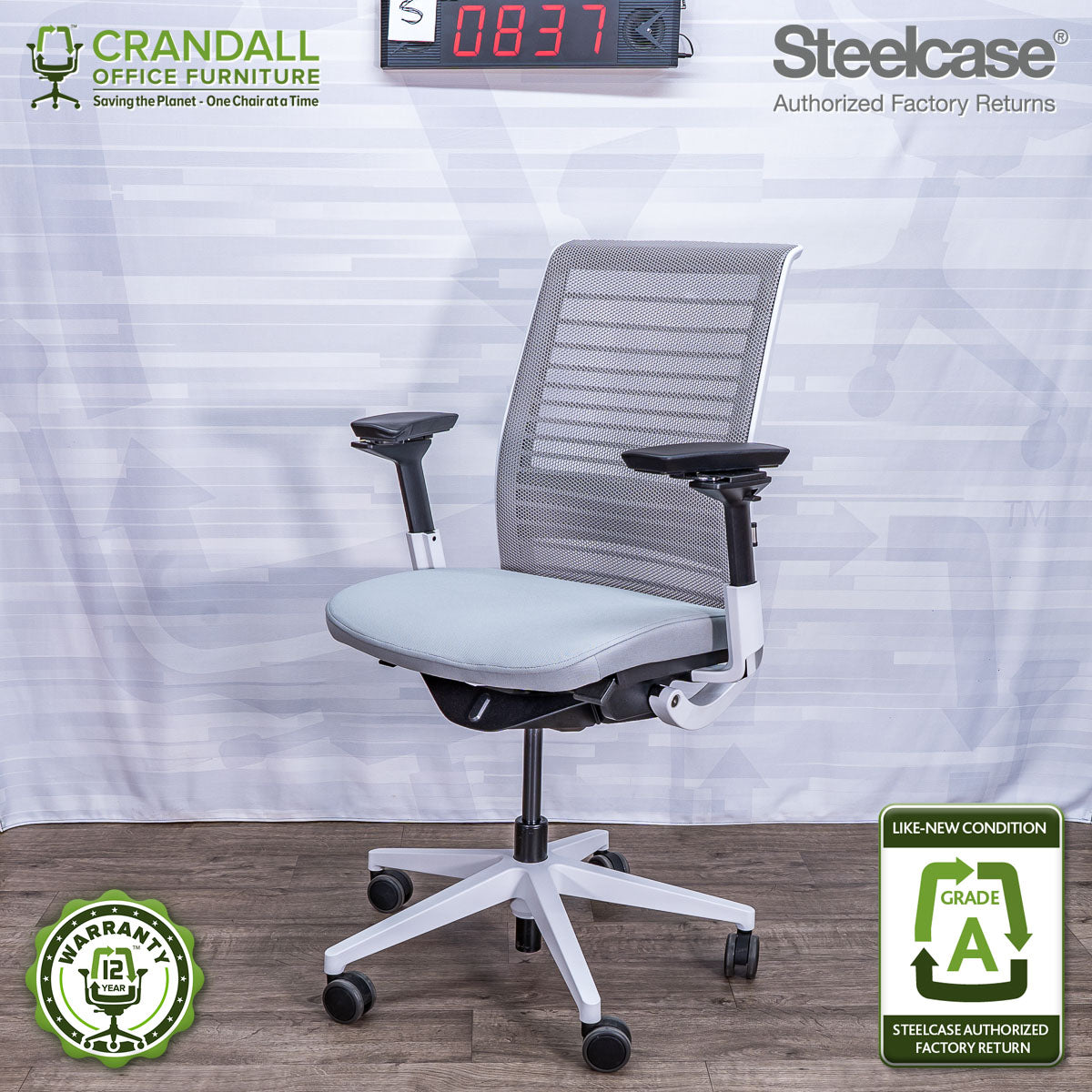 S-0837 - Steelcase V2 Think - Grade A – Crandall Office Furniture