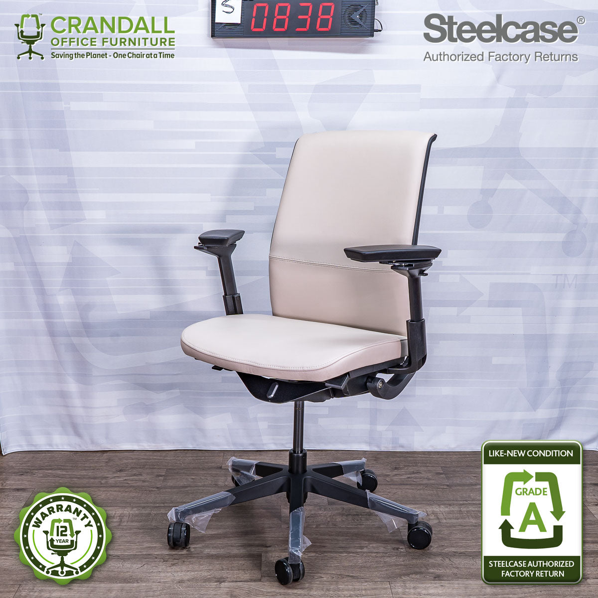 S-0838 - Steelcase V2 Think - Grade A – Crandall Office Furniture