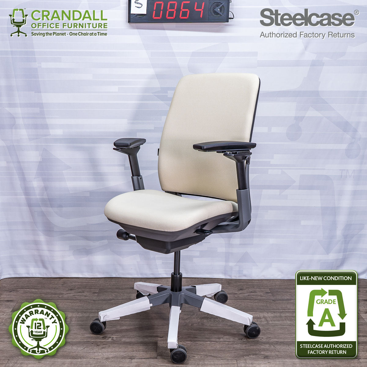 S-0864 - Steelcase Amia - Grade A – Crandall Office Furniture