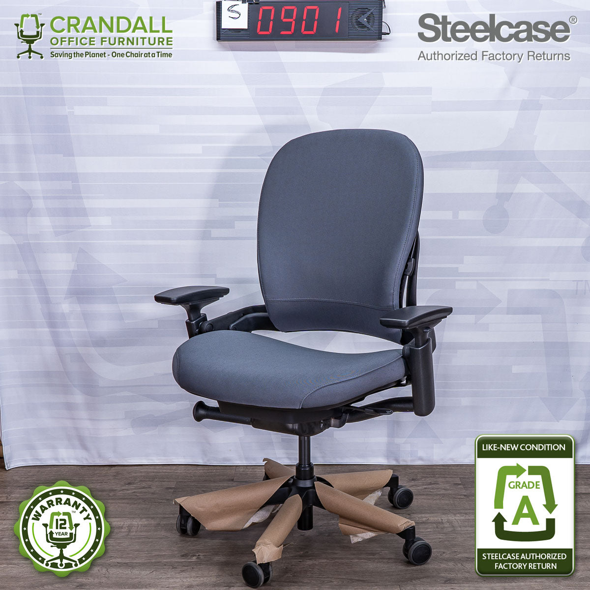S-0901 - Steelcase Leap Plus - Grade A – Crandall Office Furniture