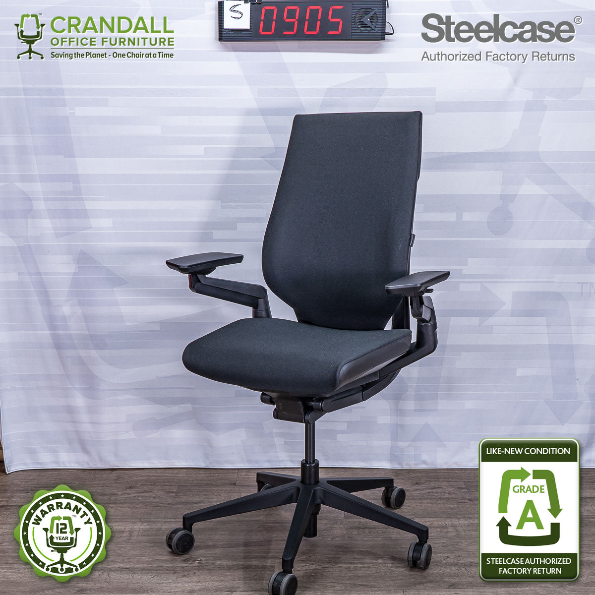 S-0905 - Steelcase Gesture - Grade A – Crandall Office Furniture