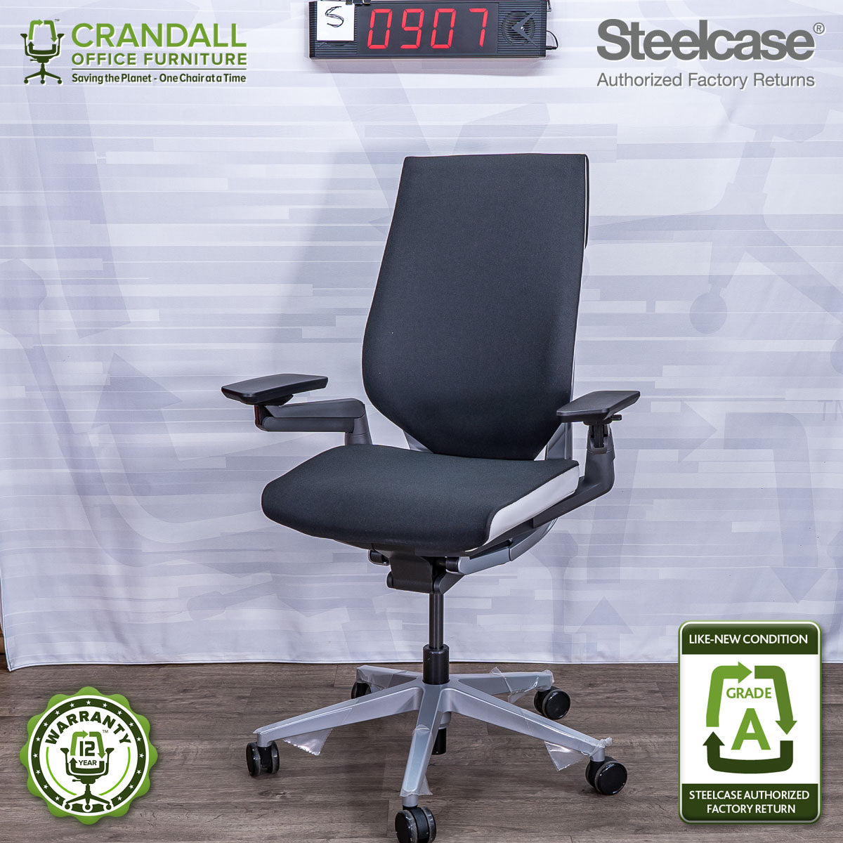 S-0907 - Steelcase Gesture - Grade A – Crandall Office Furniture