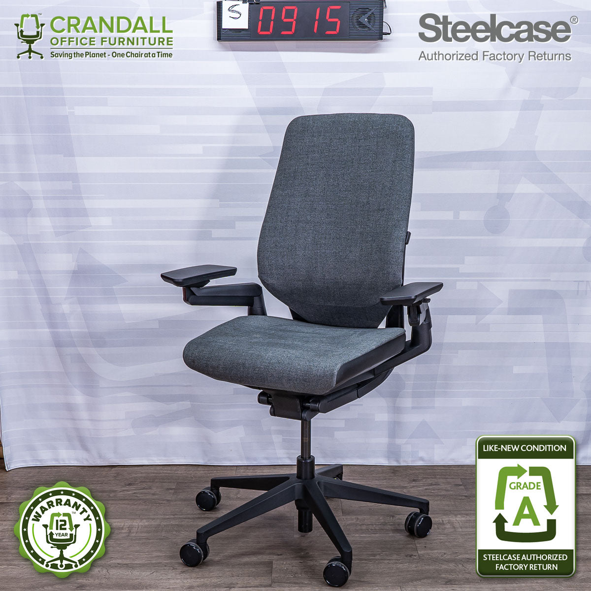S-0915 - Steelcase Gesture - Grade A – Crandall Office Furniture