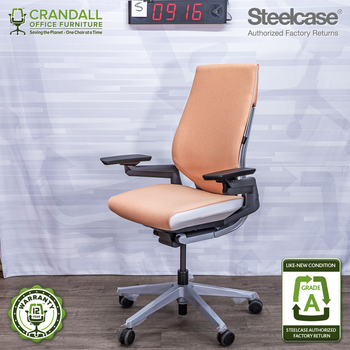S-0916 - Steelcase Gesture - Grade A – Crandall Office Furniture